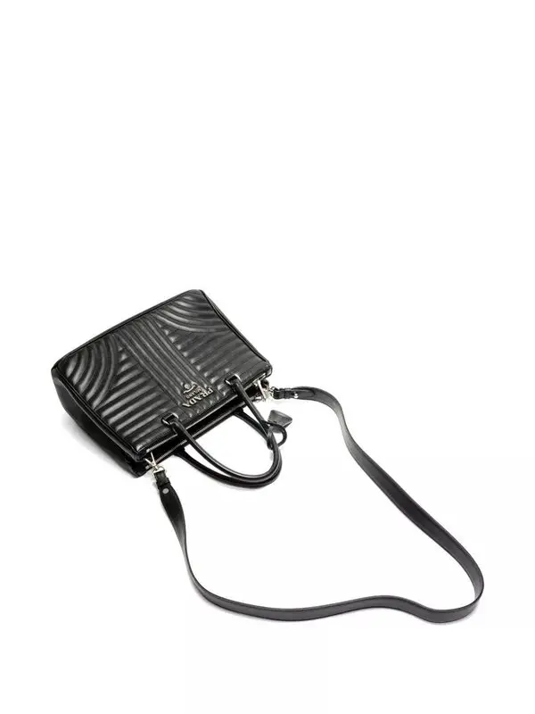 Prada Diagramme Leather Tote Bag