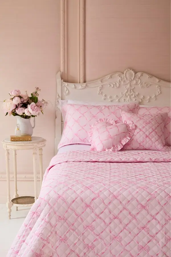 LoveShackFancy Sweetheart Quilt - Raspberry Rose