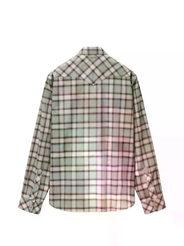 Versace Check-print Western-yoke Shirt