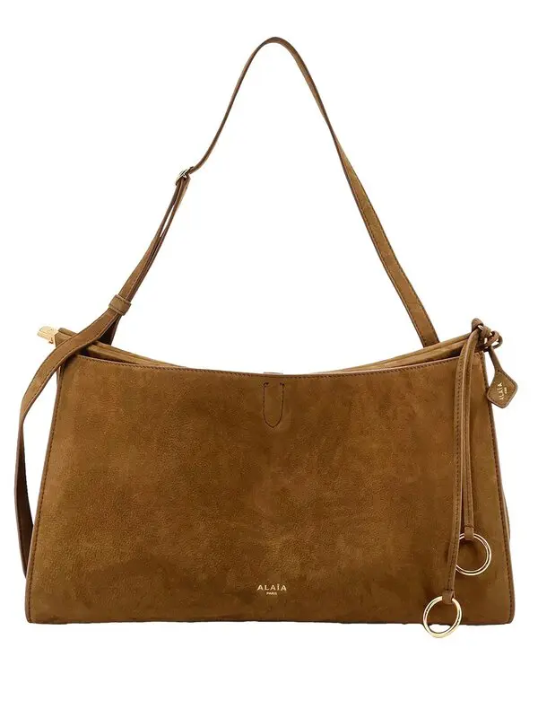 Alaïa Le Click Pocket 35 Bag In Nubuck - Green