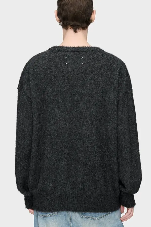 MAISON MARGIELA Eagle & Mountain Appliqué Wool Sweater