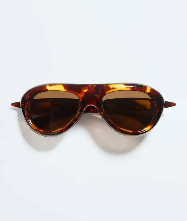 Bottega Veneta Sardine Aviator Sunglasses