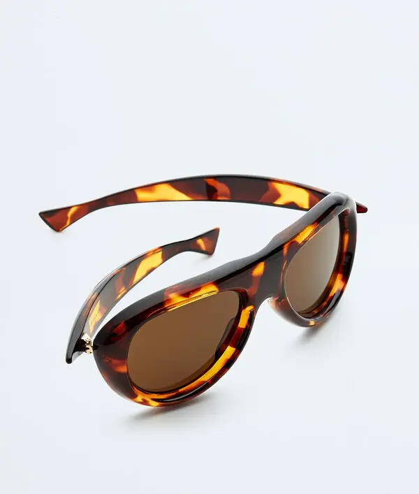 Bottega Veneta Sardine Aviator Sunglasses