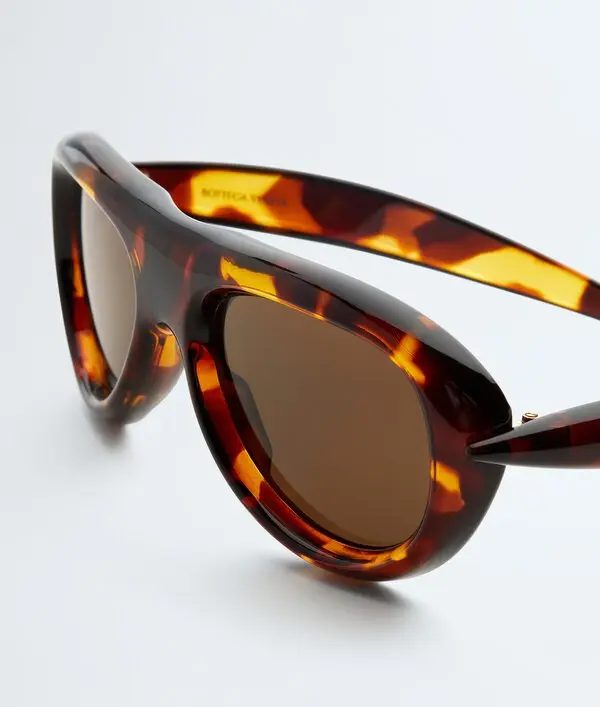 Bottega Veneta Sardine Aviator Sunglasses