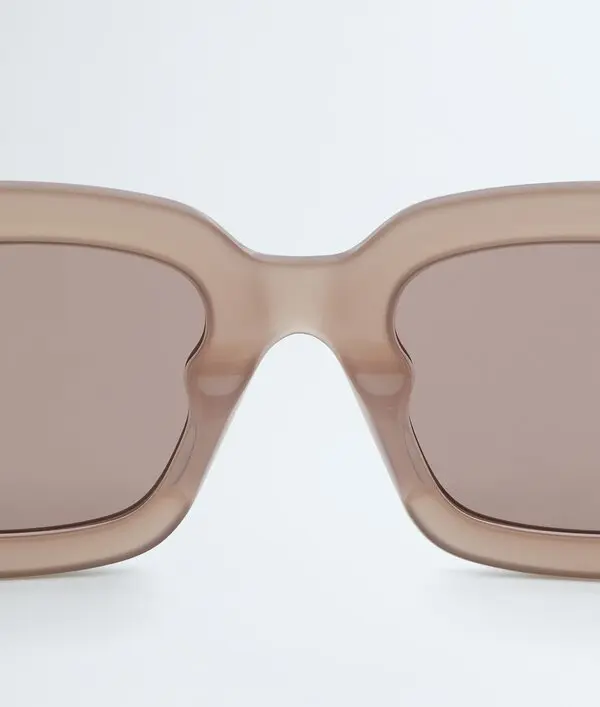 Bottega Veneta Sophia Ribbon Butterfly Sunglasses - Brown/red