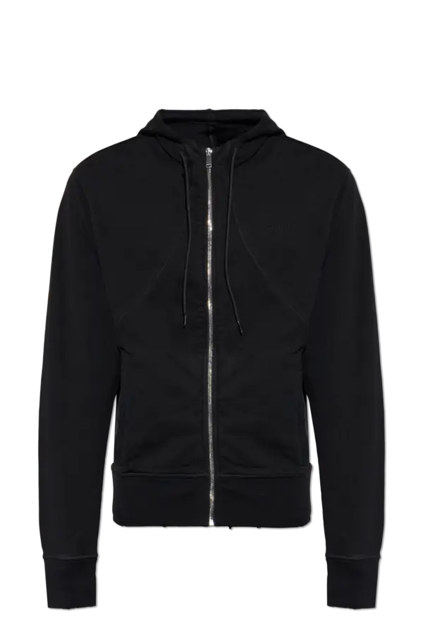 Alexander McQueen Zip-up Hooded Sweatshirt - Black