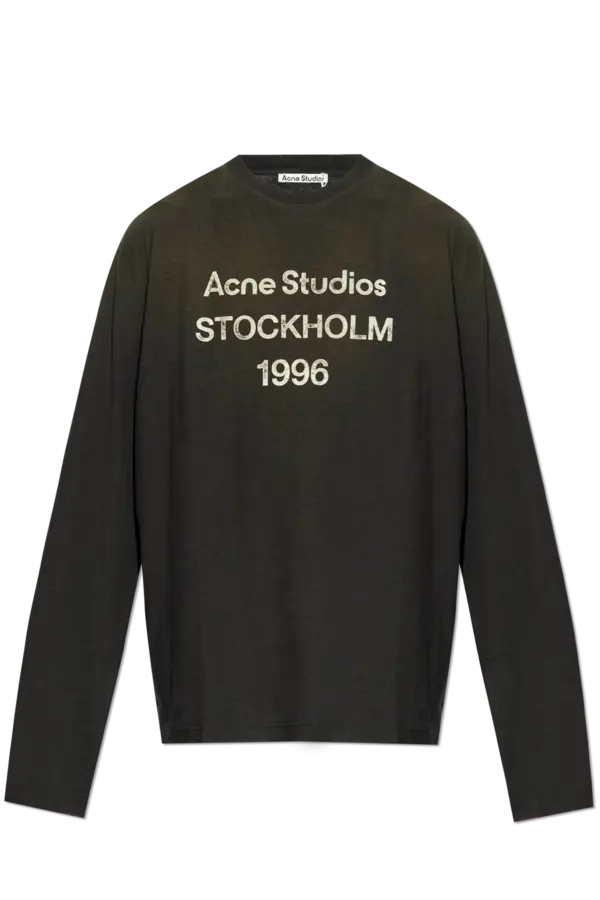 Acne Studios T-shirt With 'vintage' Effect - Black