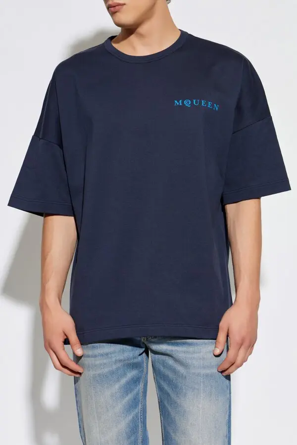 Alexander McQueen T-shirt With Printed Logo