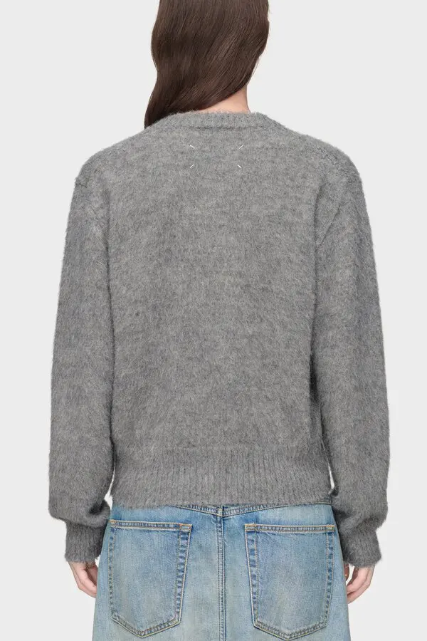 MAISON MARGIELA Wool Sweater With Floral Motif