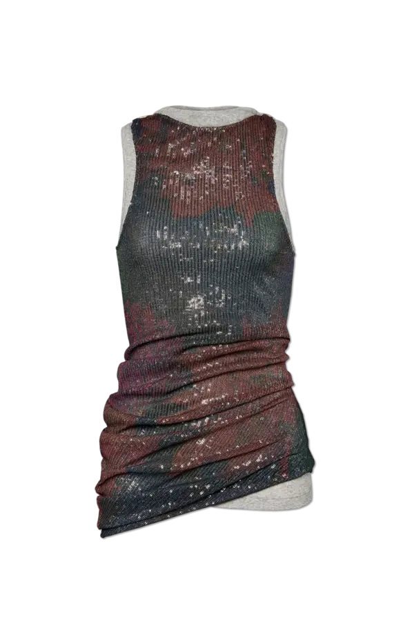 MAISON MARGIELA Sequin Asymmetrical Top - Multicolour