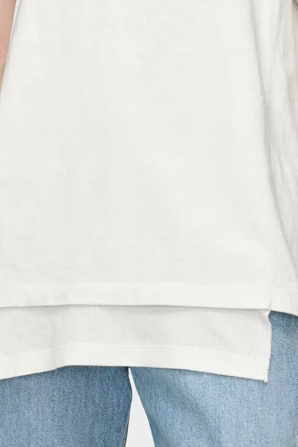 MAISON MARGIELA Cotton T-shirt With Layered Hem