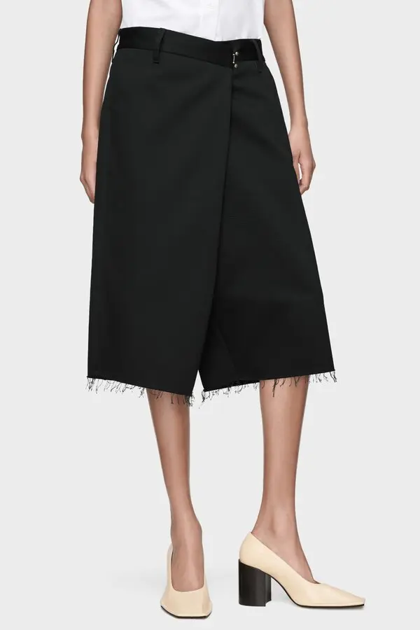 MAISON MARGIELA Wide-leg Raw Edge Shorts