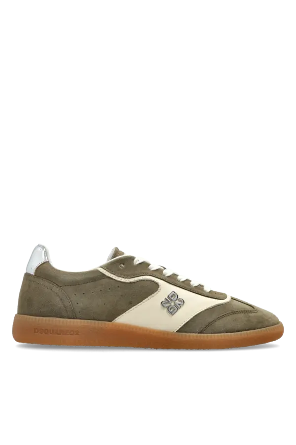 Dsquared2 Suede Sneakers With Embossed Emblem - Green