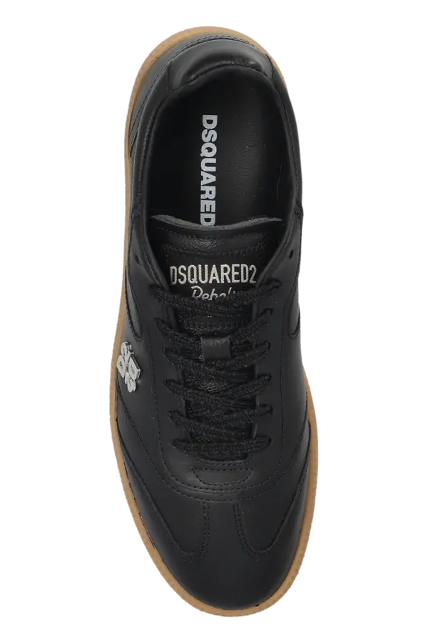 Dsquared2 Leather Sneakers - Black