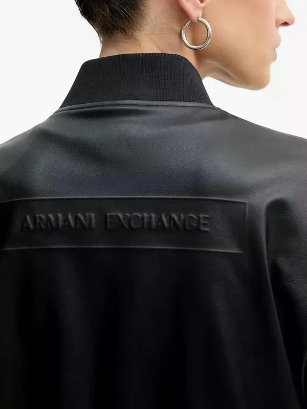 Armani Exchange Logo-embossed Bomber Jacket