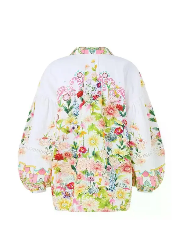 Camilla The Call Of Catalonia Blouse - White