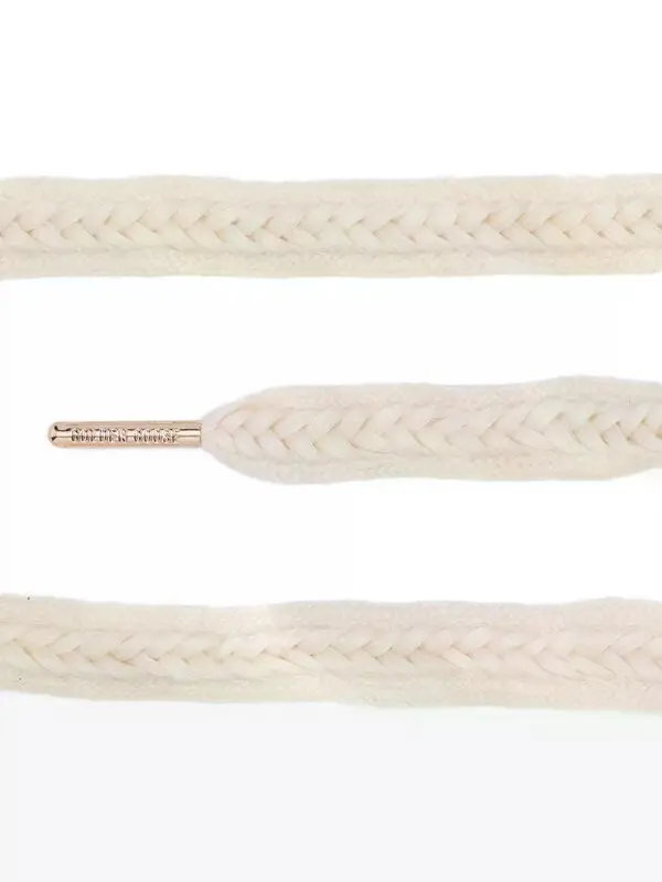 GOLDEN GOOSE Braided Shoe Laces With Logo Engraving - Neutrals
