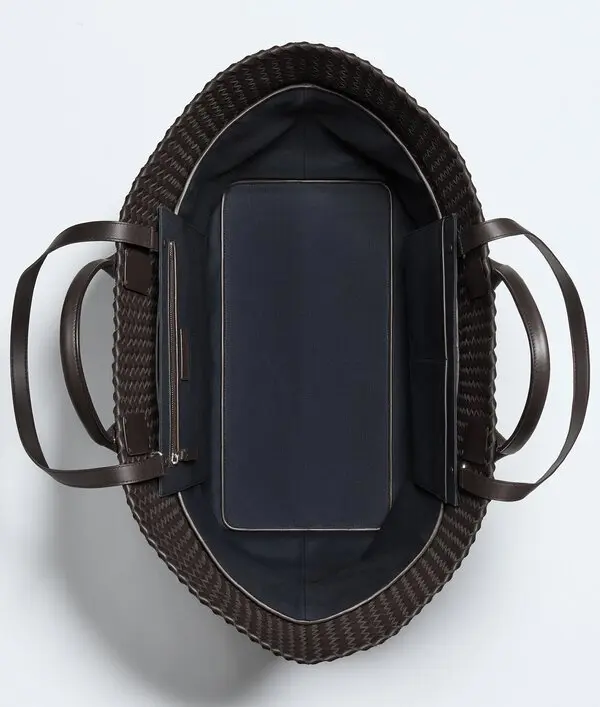 Bottega Veneta Maxi Cabat Mare Tote Bag With Intreccio Leather Detail