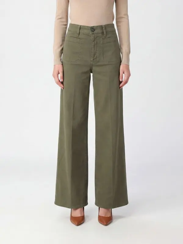 FRAME Le Slim Palazzo Jeans - Green