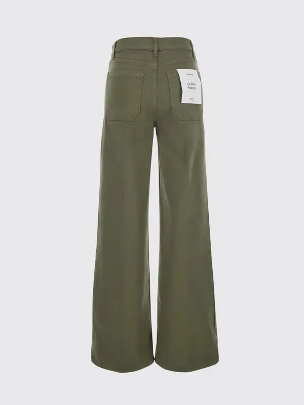 FRAME Le Slim Palazzo Jeans - Green