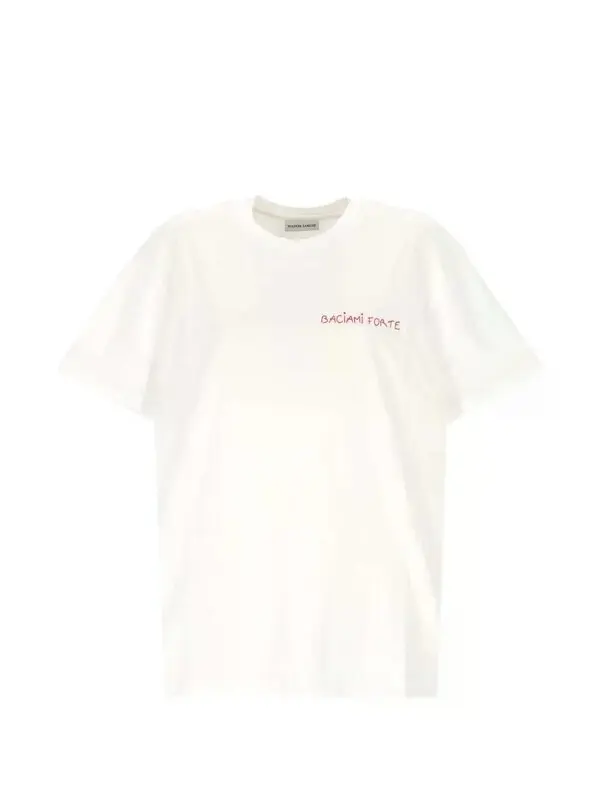 Maison Labiche Embroidered Logo T-shirt - White