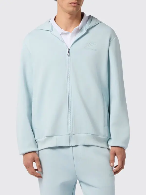 PLEIN SPORT Zip-up Hoodie - Turquoise
