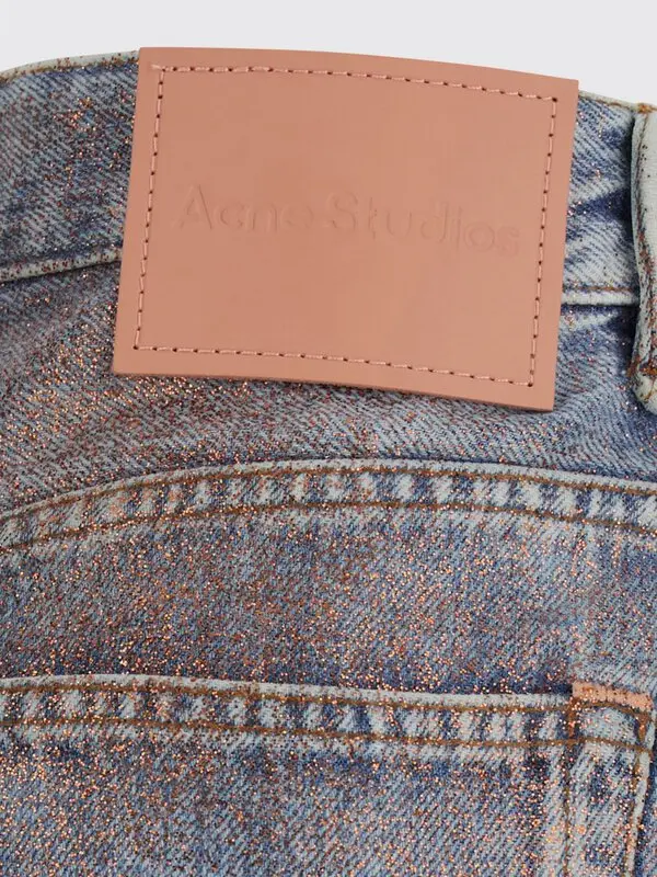 Acne Studios Printed Denim Culottes - Blue