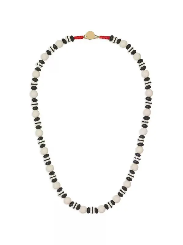 ROXANNE ASSOULIN Beaded Striped Necklace - White