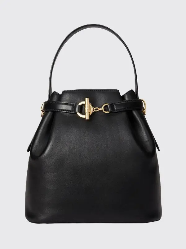 Ralph Lauren Smooth Calf Bucket Bag - Black