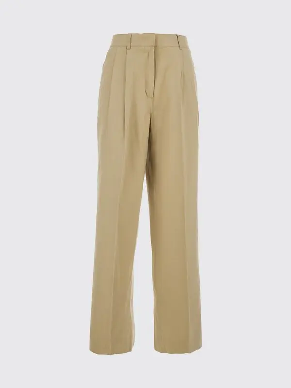 DUNST Wide-leg Trousers - Beige