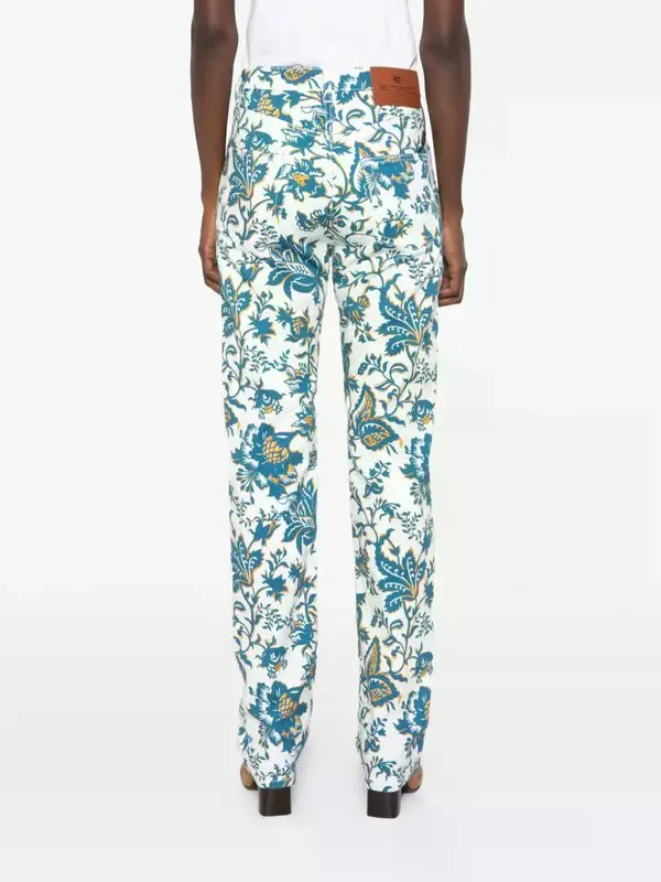 Etro Floral Print Jeans