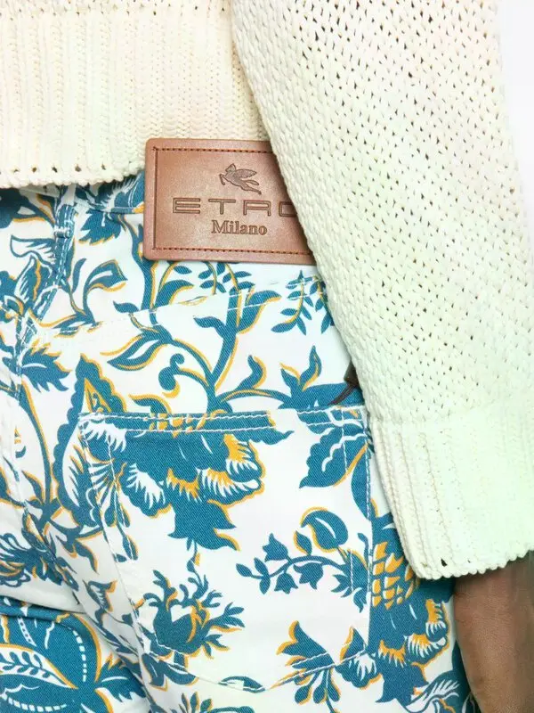 Etro Floral Print Jeans