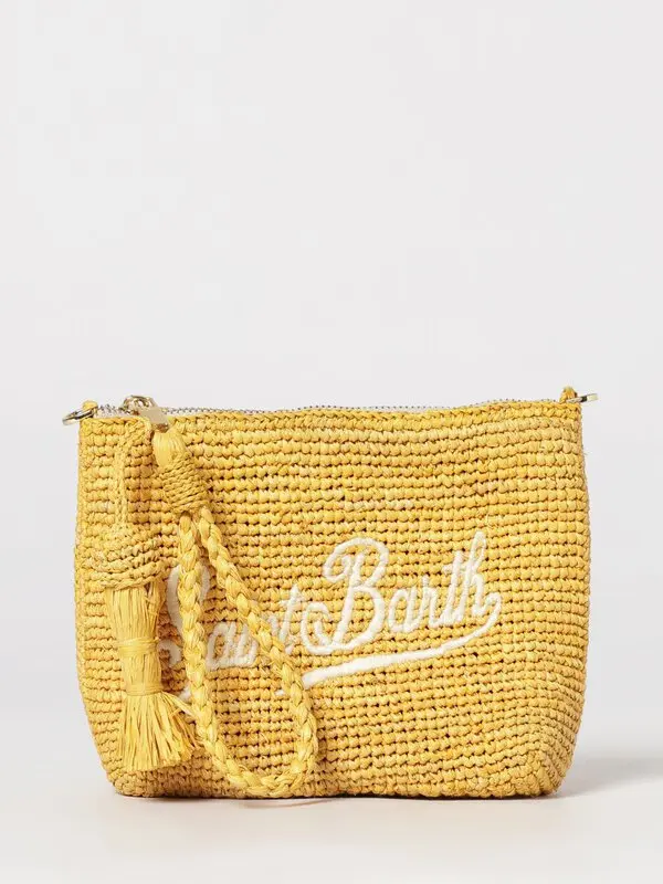 MC2 SAINT BARTH Raffia Mini Bag - Yellow