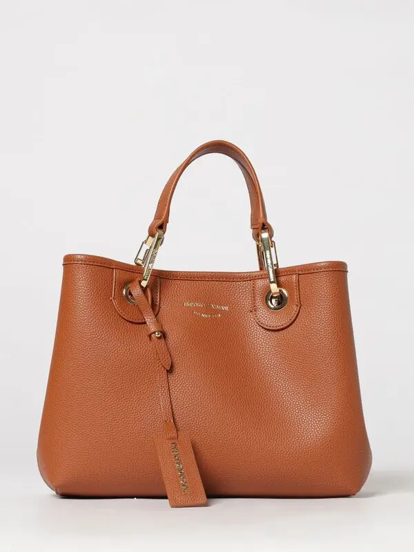 Emporio Armani Mini Bag With Logo Strap - Leather