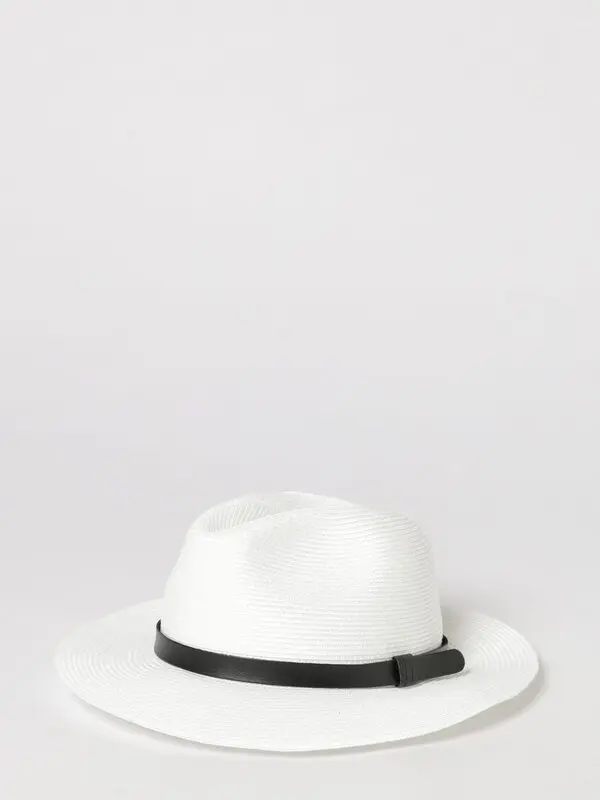 Emporio Armani Panama Hat - White