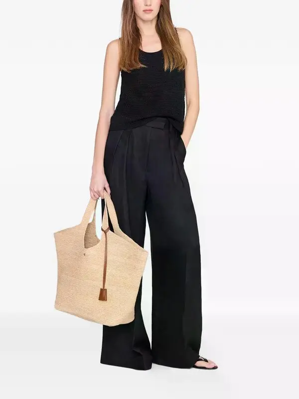 ANINE BING Lili Raffia Tote Bag