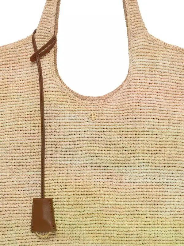 ANINE BING Lili Raffia Tote Bag