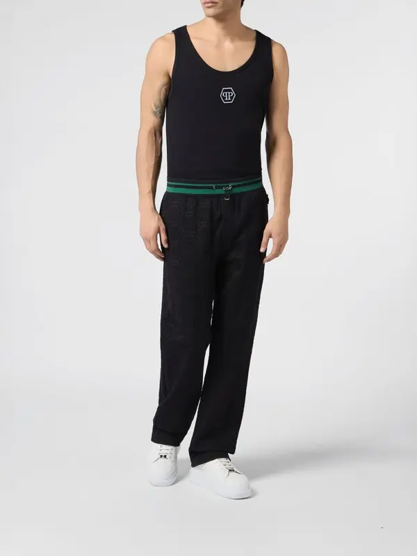 Philipp Plein Textured Logo Joggers