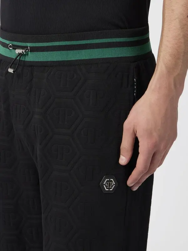 Philipp Plein Textured Logo Joggers