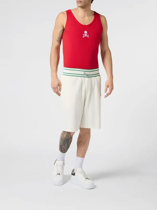 Philipp Plein Silk Shorts - White