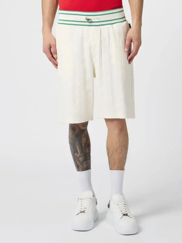 Philipp Plein Silk Shorts - White