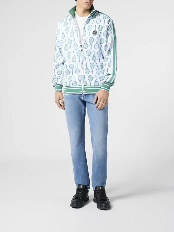 Philipp Plein Tennis Club Printed Track Jacket