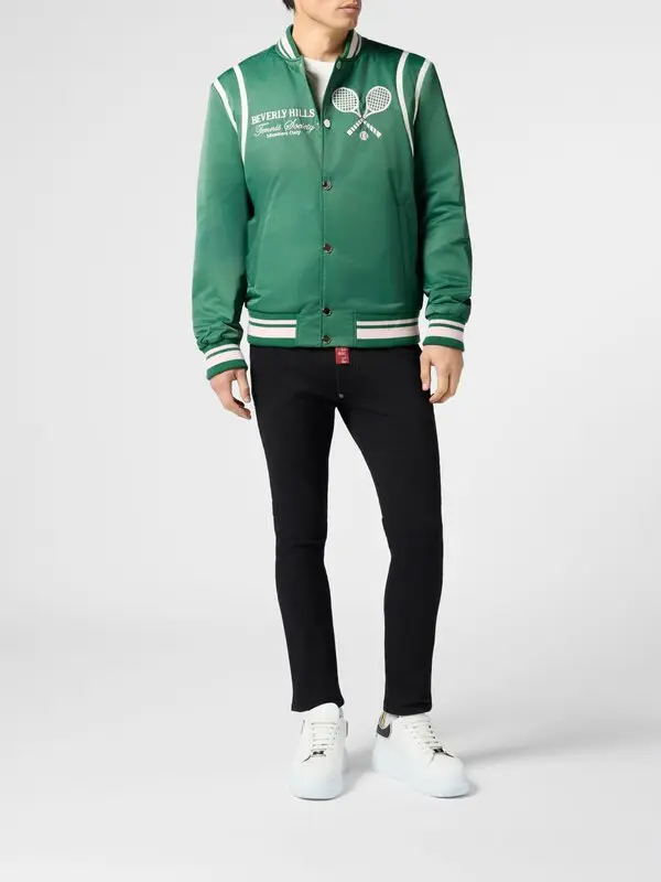 Philipp Plein Tennis Club Varsity Jacket