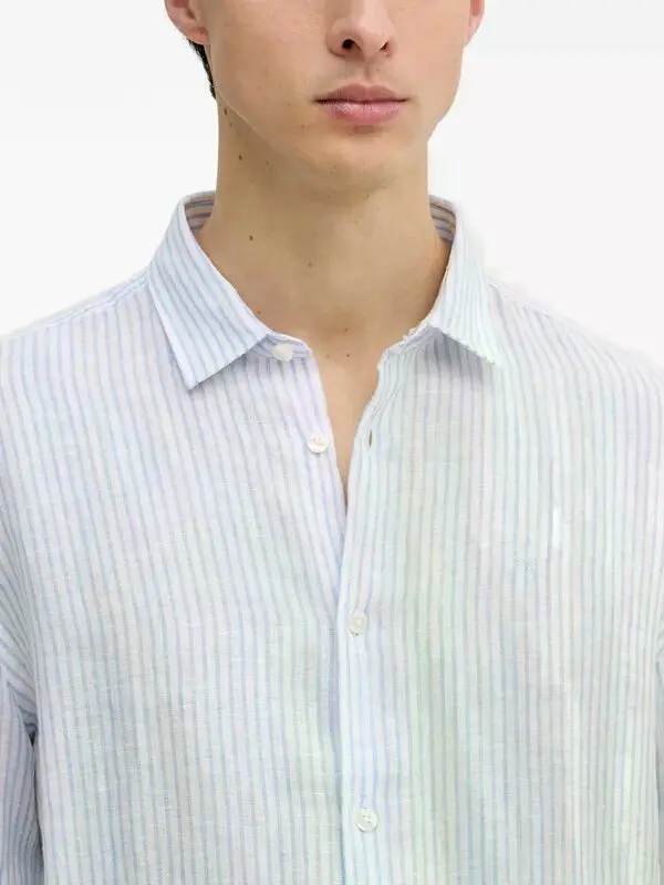 TRUSSARDI Striped Linen Shirt