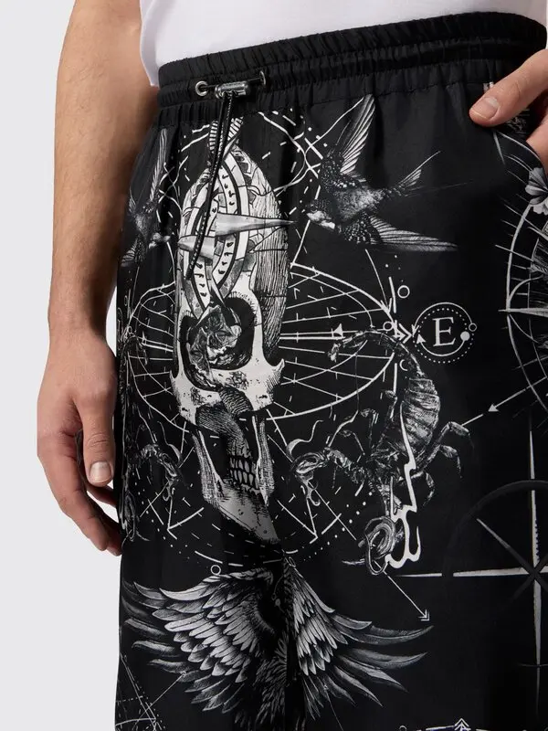 Philipp Plein Printed Relaxed Fit Shorts