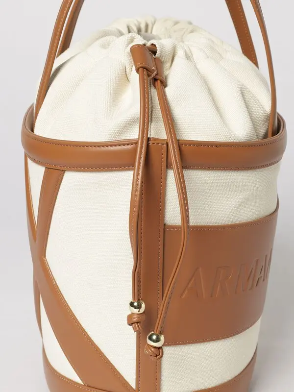 Armani Exchange Logo Shoulder Bag - Natural