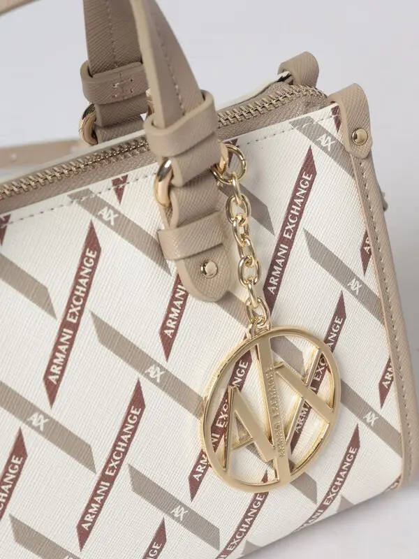 Armani Exchange Monogrammed Top Handle Bag
