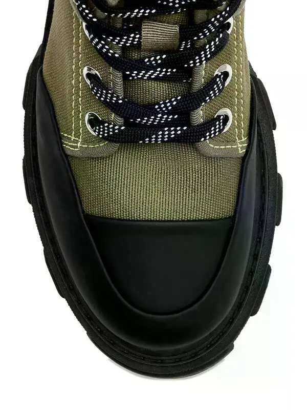 GANNI Trail Canvas Combat Boots