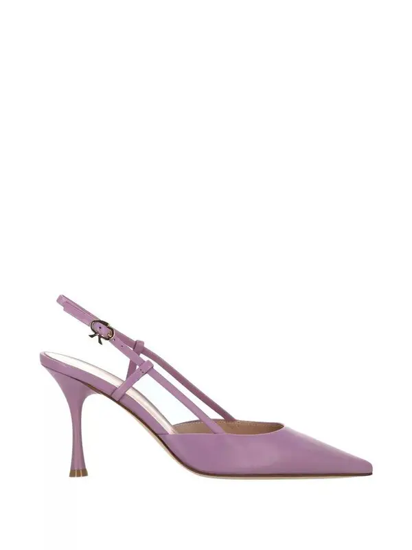 GIANVITO ROSSI Pointed-toe Slingback Sandals - Purple