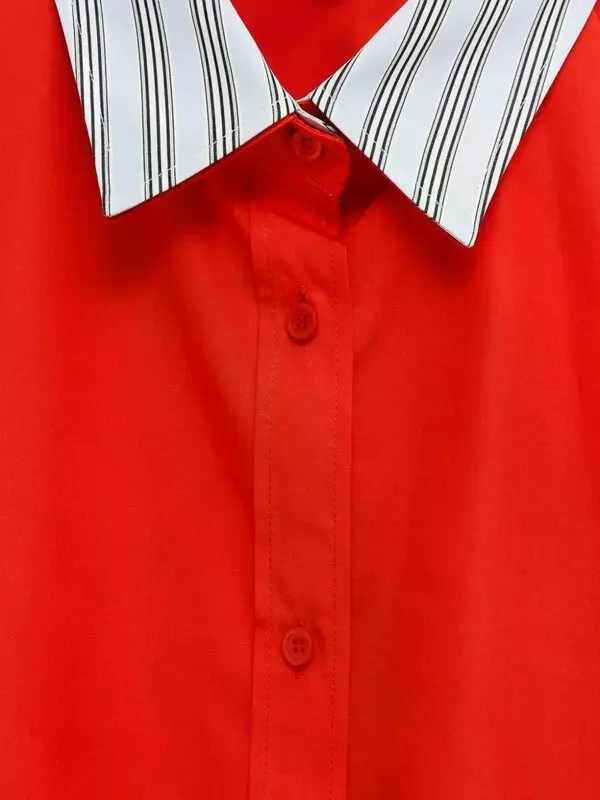 Loewe Striped Collar Mini Shirt Dress